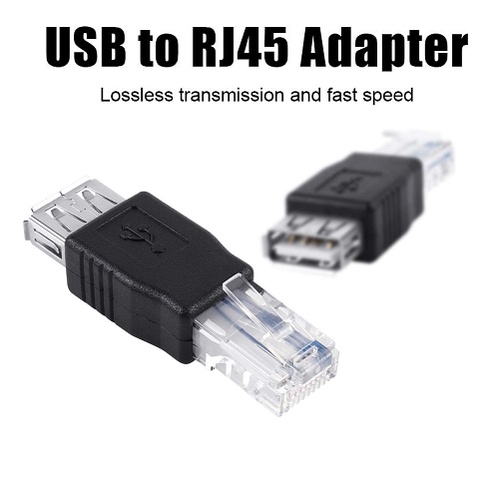 Jual Converter Adapter RJ45 Ethernet Male To USB Female Connector ...