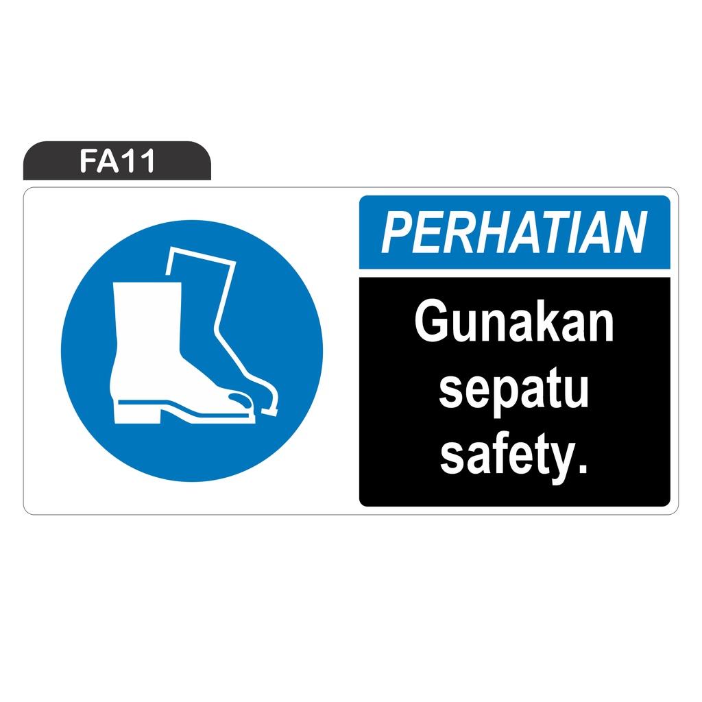 Jual RAMBU PERHATIAN GUNAKAN SEPATU SAFETY | Shopee Indonesia