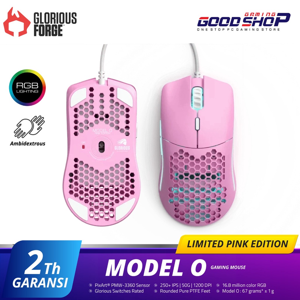 Jual Glorious Model O Pink Limited Edition - Gaming Mouse | Shopee ...