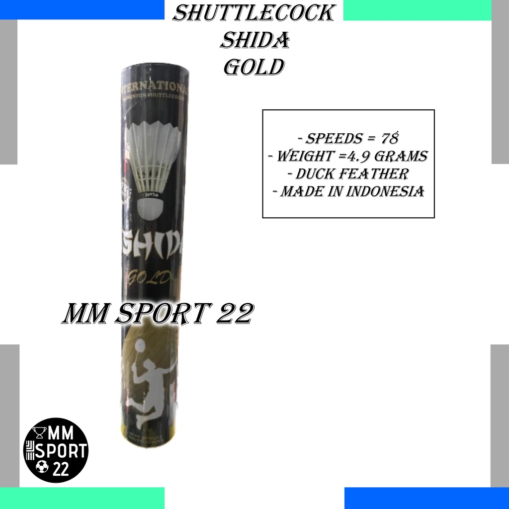 Jual SHUTTLECOCK KOK COK BULU BADMINTON SHIDA ORIGINAL | Shopee Indonesia