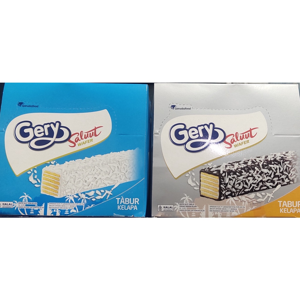 Jual Garuda Gery Saluut Wafer Tabur Kelapa 21g (1box isi 12, eceran ...