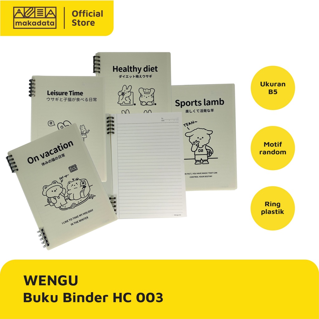 Jual BUKU BINDER NOTE B5 WENGU HC-003 (1PCS) MURAH | Shopee Indonesia
