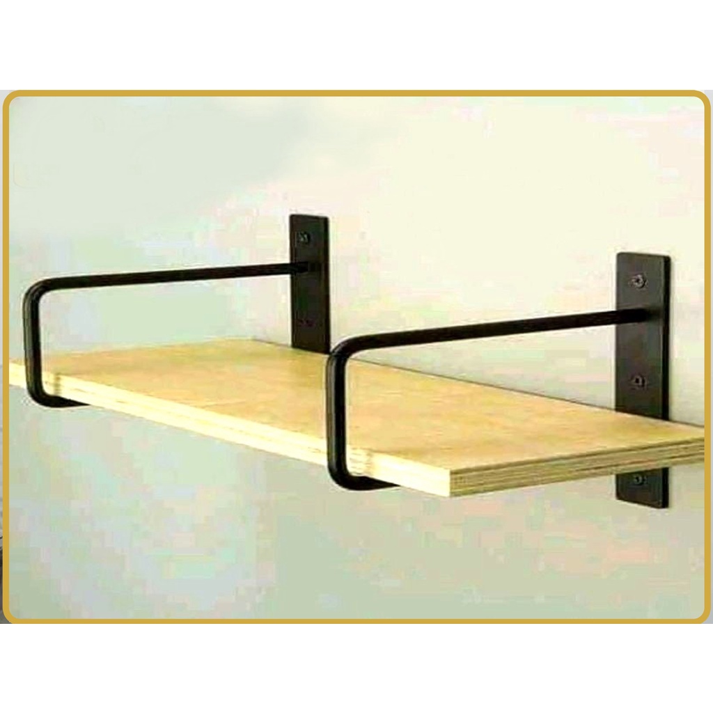 Jual Rak Ambalan Siku Besi Bracket Besi Ambalan Kayu Rak Dinding Dapur ...