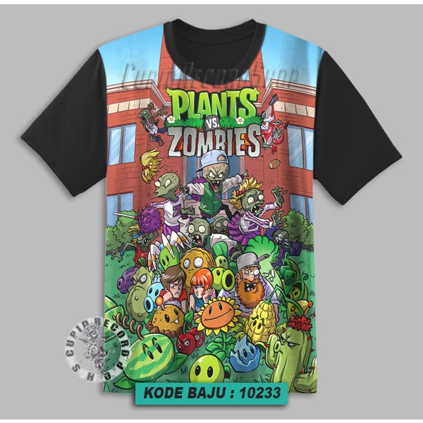 Jual Baju Plants Vs Zombies Kaos Game Zombie Anak Laki Laki -3D ...