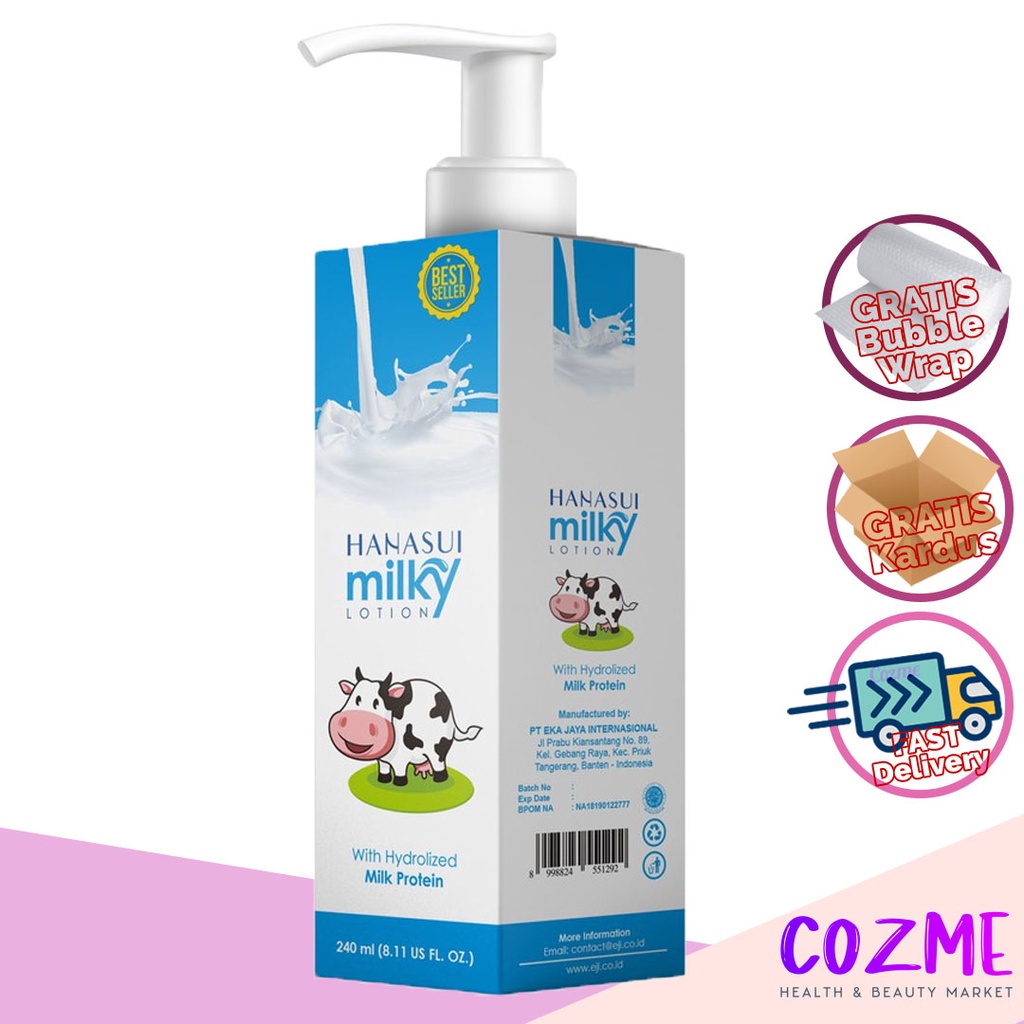Jual HANASUI Milky Body Lotion 240mL | Shopee Indonesia
