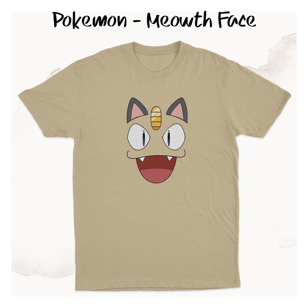 Jual Kaos Meowth Face Game Pokemon K0089 | Shopee Indonesia