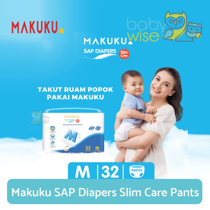 Jual Makuku SAP Diapers Slim Care Pants - Popok Celana Anak Bayi | Shopee Indonesia