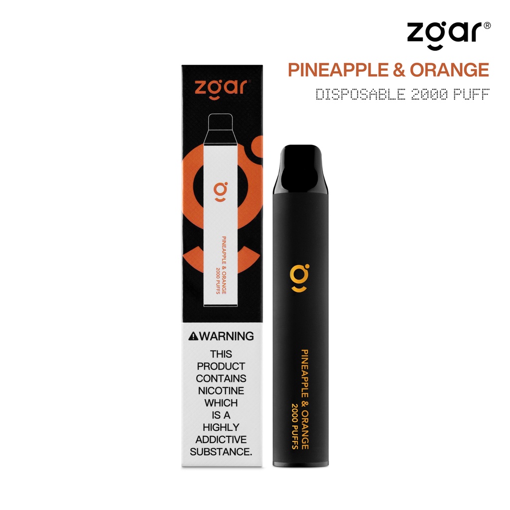 Jual ZGAR Disposable Vape 2000 Puff - Rasa Pineapple & Orange | Shopee ...