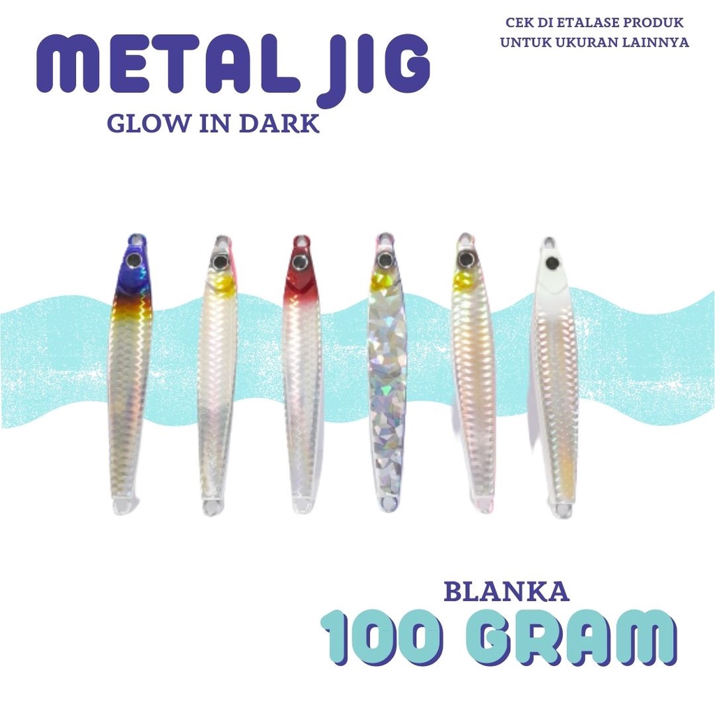 Jual ( 100gr ) Mberot Metal Jig Glow In The Dark Replika Umpan Mancing ...