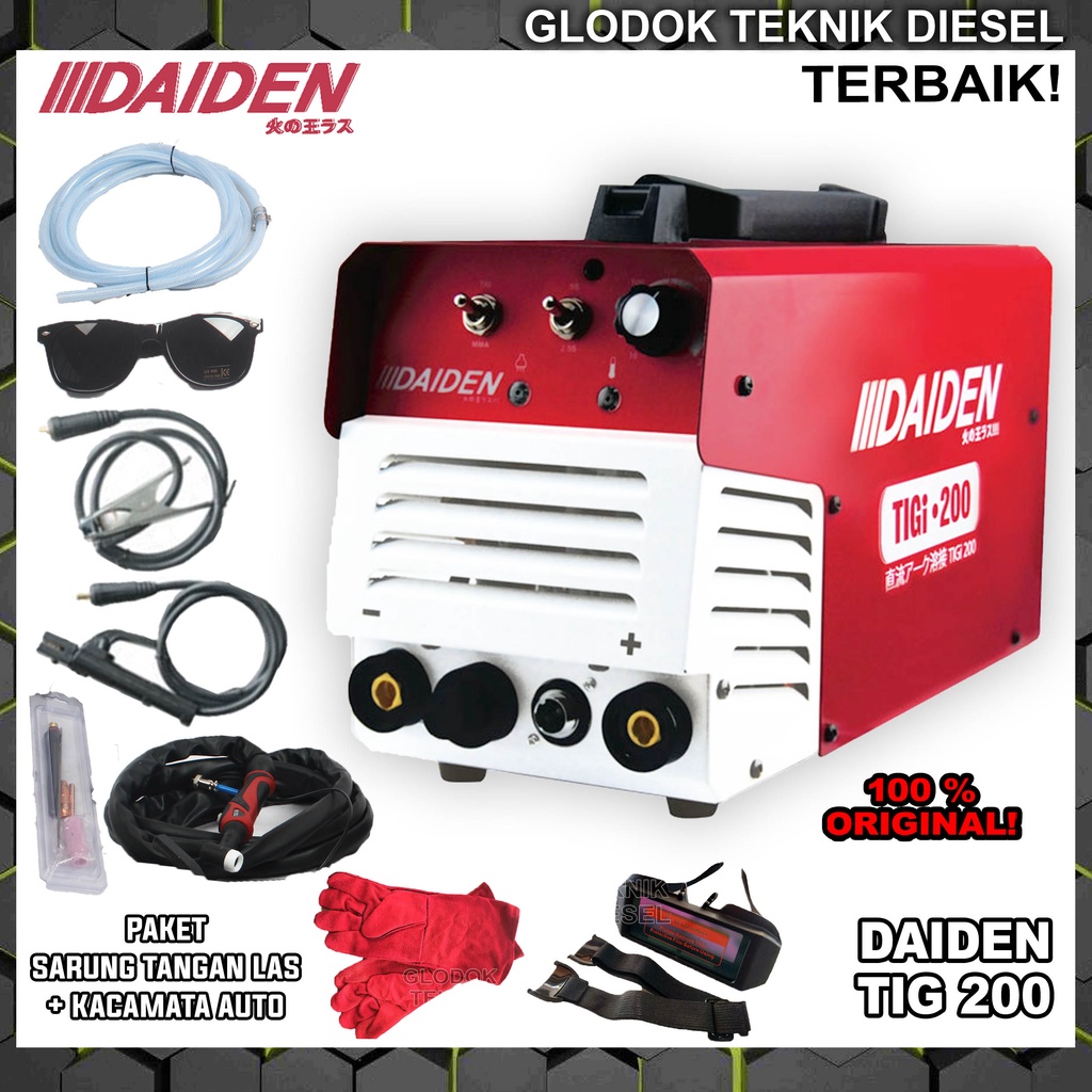 Jual DAIDEN Welding Machine TIGi 200 INVERTER TRAFO LAS TIG 200 MESIN ...