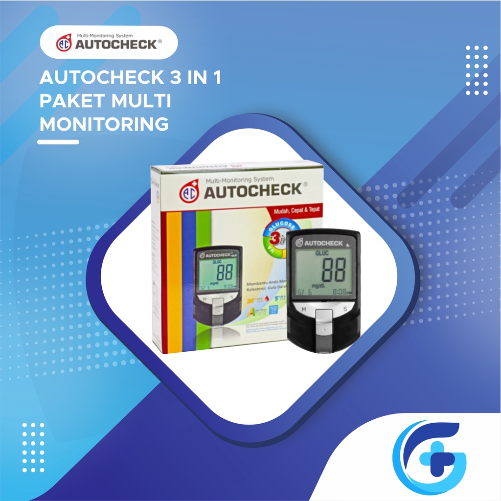 Jual AUTOCHECK 3 IN 1 PAKET MULTI MONITORING SYSTEM (GULA DARAH ...