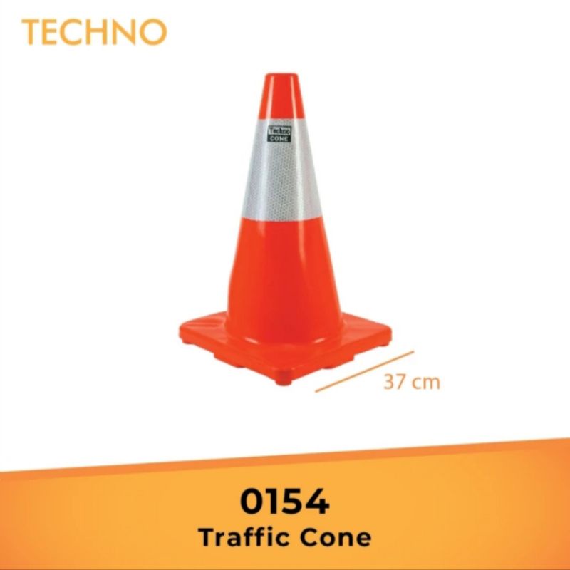 Jual Krucut Lalu Lintas PVC "TECHNO" 45Cm 0154 (Traffic Cone) | Shopee ...