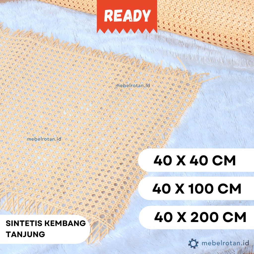 Jual Anyaman Rotan Lembaran Sintetis 40 cm | Webbing Kembang Tanjung ...