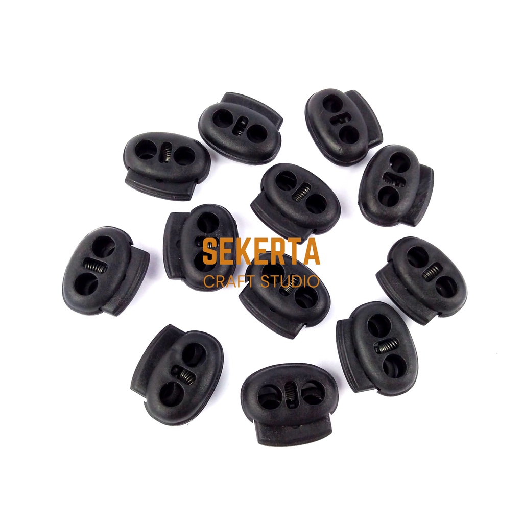 Jual Stopper Tali Dua Lubang Compo 100 Pcs | Shopee Indonesia