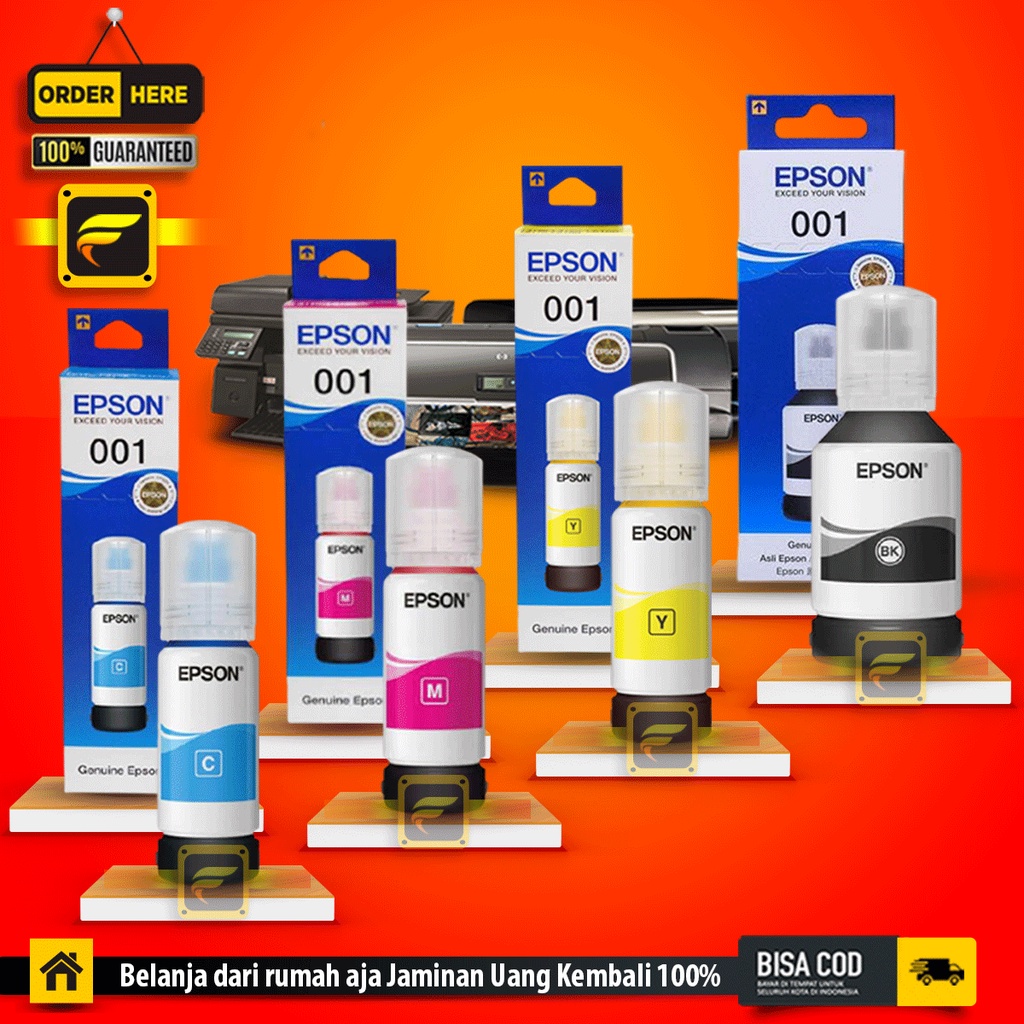 Jual TINTA PRINTER 001 ALL SERIES L4150 L4160 L6160 L6170 L6190 ...