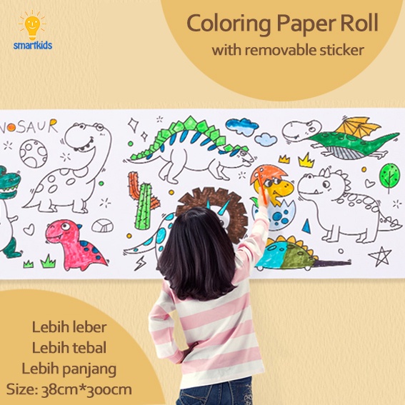 Jual Kertas Mewarnai jumbo dan besar /Kertas bisa jadi STIKER/COLORING ...