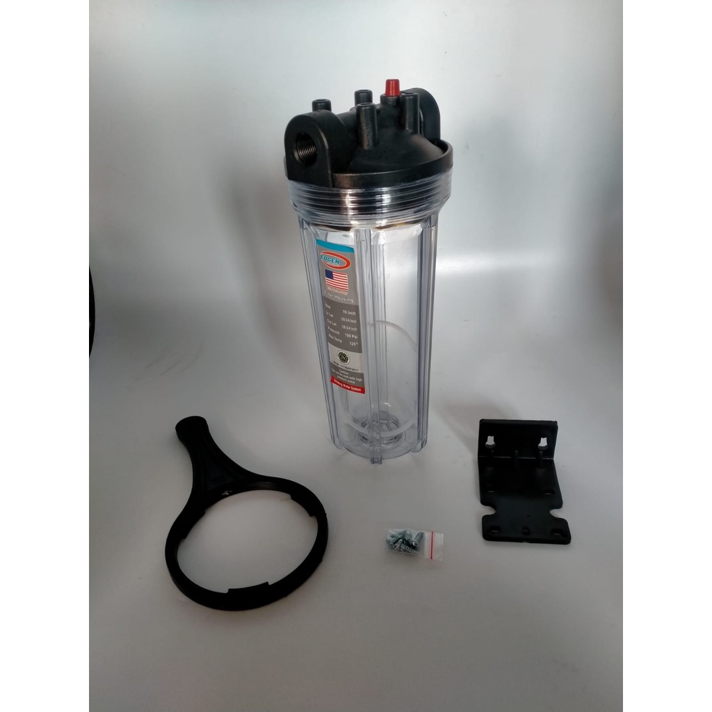 Jual Housing filter air 10 inch casing kosong bening transparan wadah ...
