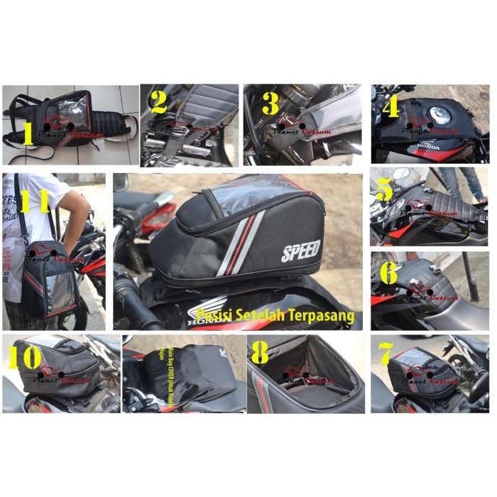 Jual TankBag Speed/ Tank bag Yamaha R25, R15, MT25, Vixion, Scorpio ...