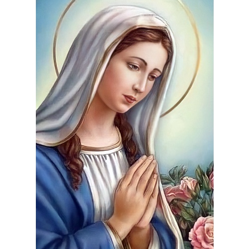 Jual LUKISAN POSTER CETAK BUNDA MARIA XTRA BESAR UKURAN 100X70CM ...