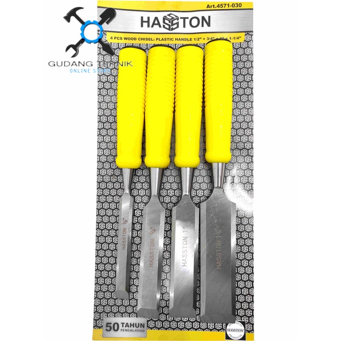 Jual Tatah Pahat Kayu MANUAL SET isi 4 Pcs 4571-030 HASSTON PROHEX ...