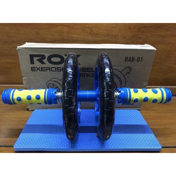 Jual braked exercise wheel roda fitness gym roller ROX RAB 001 | Shopee ...
