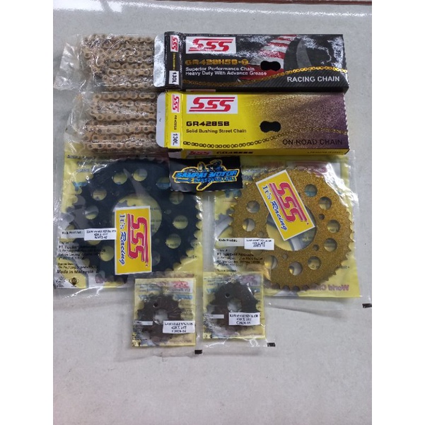 Jual gear set SSS 428 Kawasaki Ninja R/RR ukuran 36 sampai 44 (R.SB dan ...