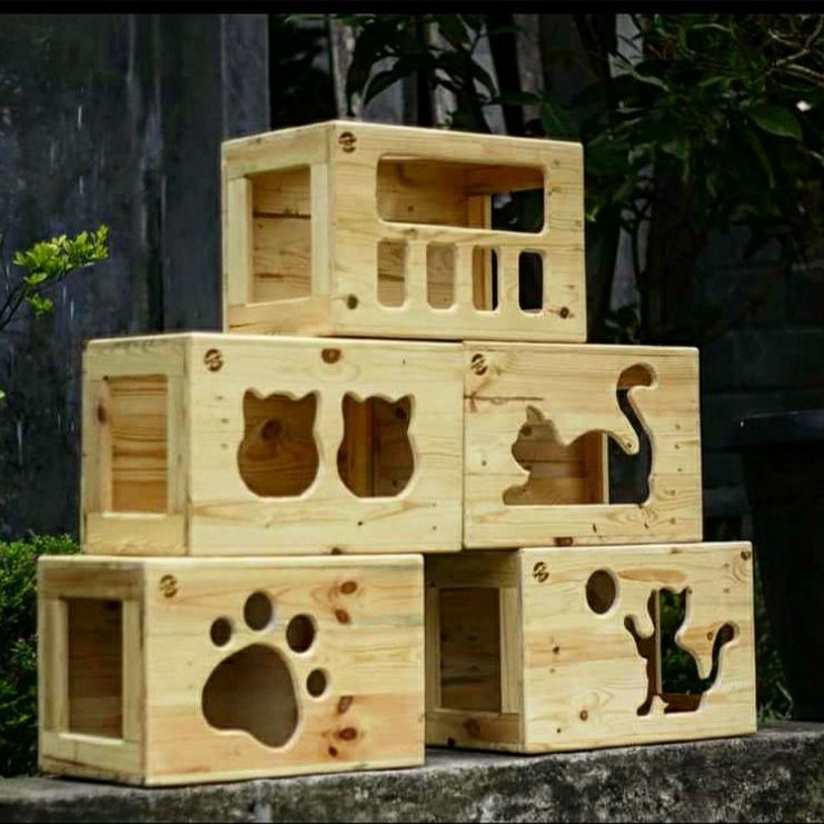 Jual PREMIUM BOX CAT / RUMAH KUCING / KOTAK KUCING BERKUALITAS | Shopee ...