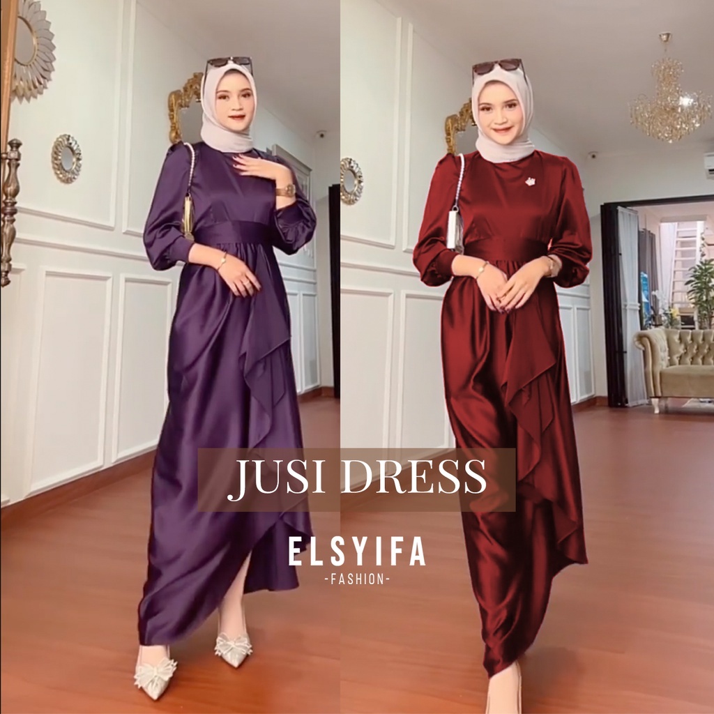 Jual [Cod Bayar Di Tempat] Ada Jumbo Xxl Ld 120 / Jusi Dress Bridesmaid Satin Velvet R.Cavali ...