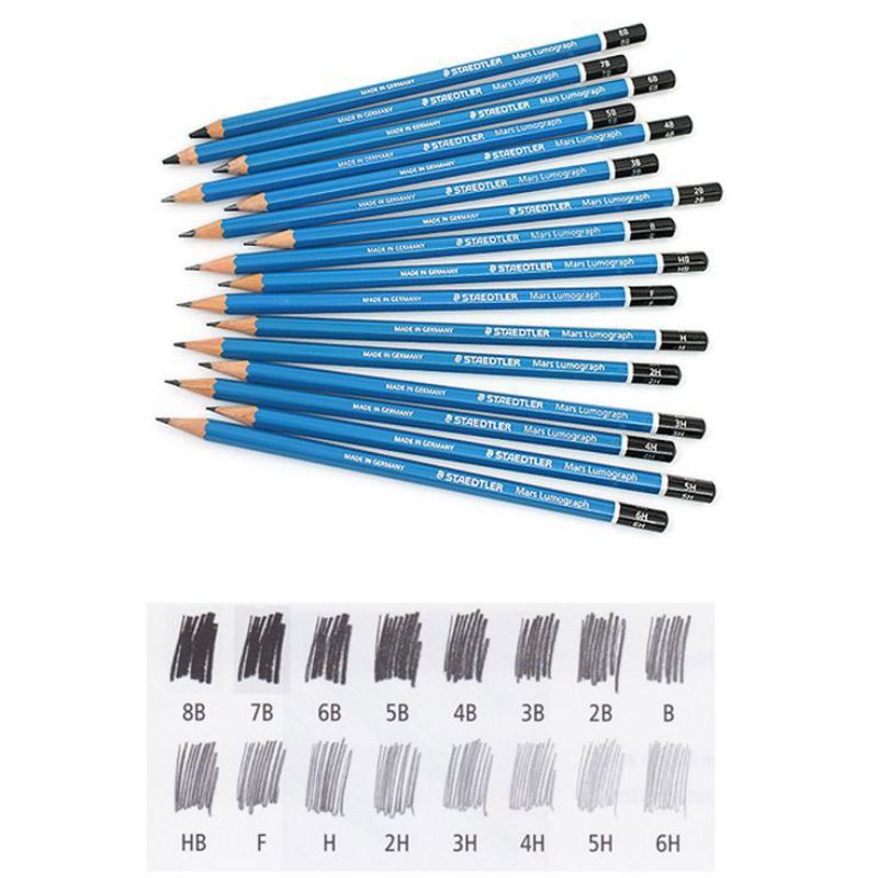 Jual PENSIL STAEDTLER Mars Lumograph B 2B B5 7B 8B 9B | Shopee Indonesia