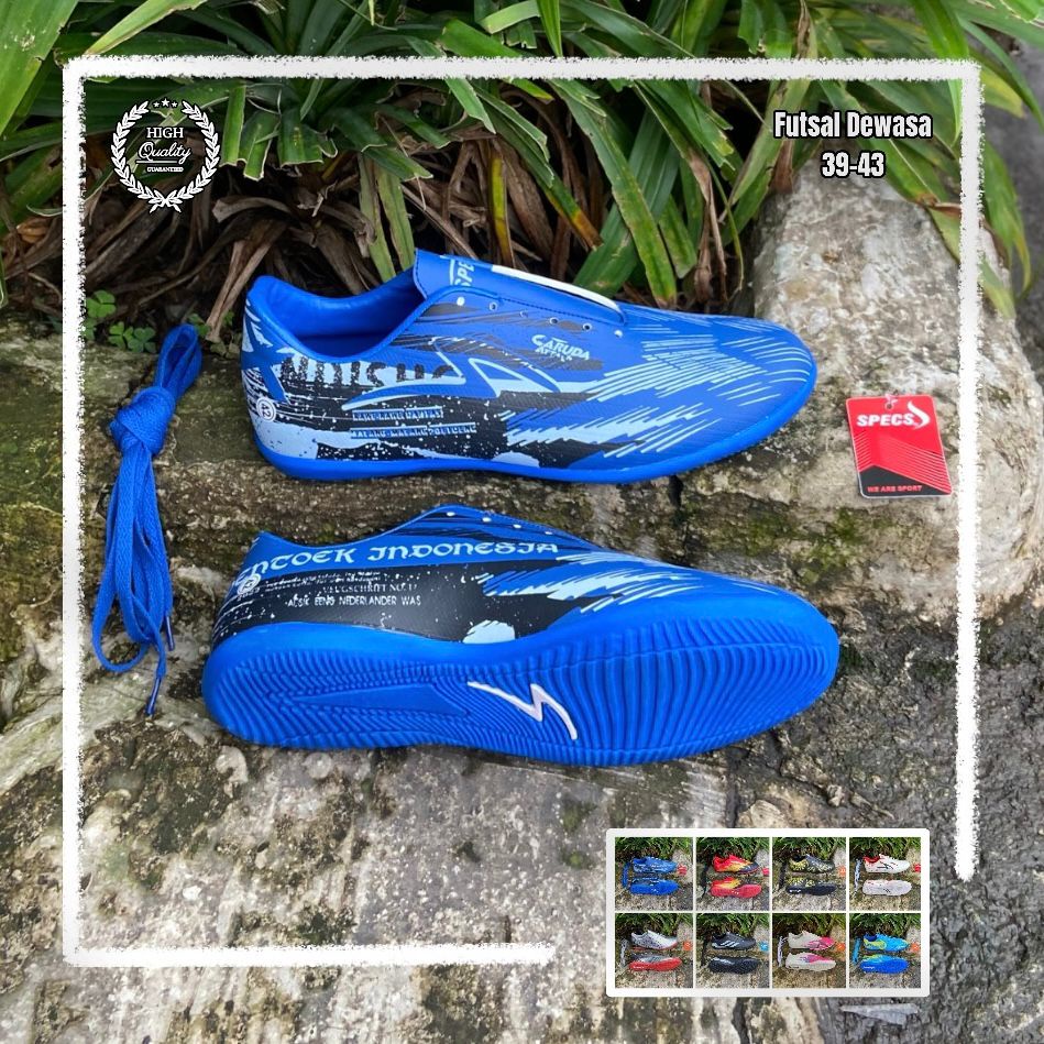 Jual Sepatu Futsal Garuda Attack Specs Edition Terbaru Biru | Shopee ...