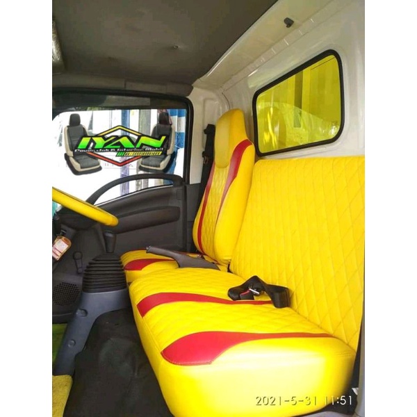 Jual Sarung jok / Cover jok ( Isuzu Elf Giga NMR 71, Isuzu Elf NLR 55 Lx ) Model full sofa ...