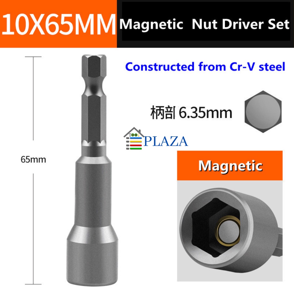 Jual ADAPTER HEX SOCKET MATA BOR ROOFING 10MMX65MM 1 PCS Magnetic ...