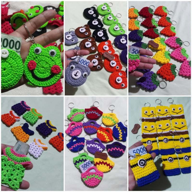 Jual angpao lebaran unik amplop karakter amplop ganci rajut sovenir ...