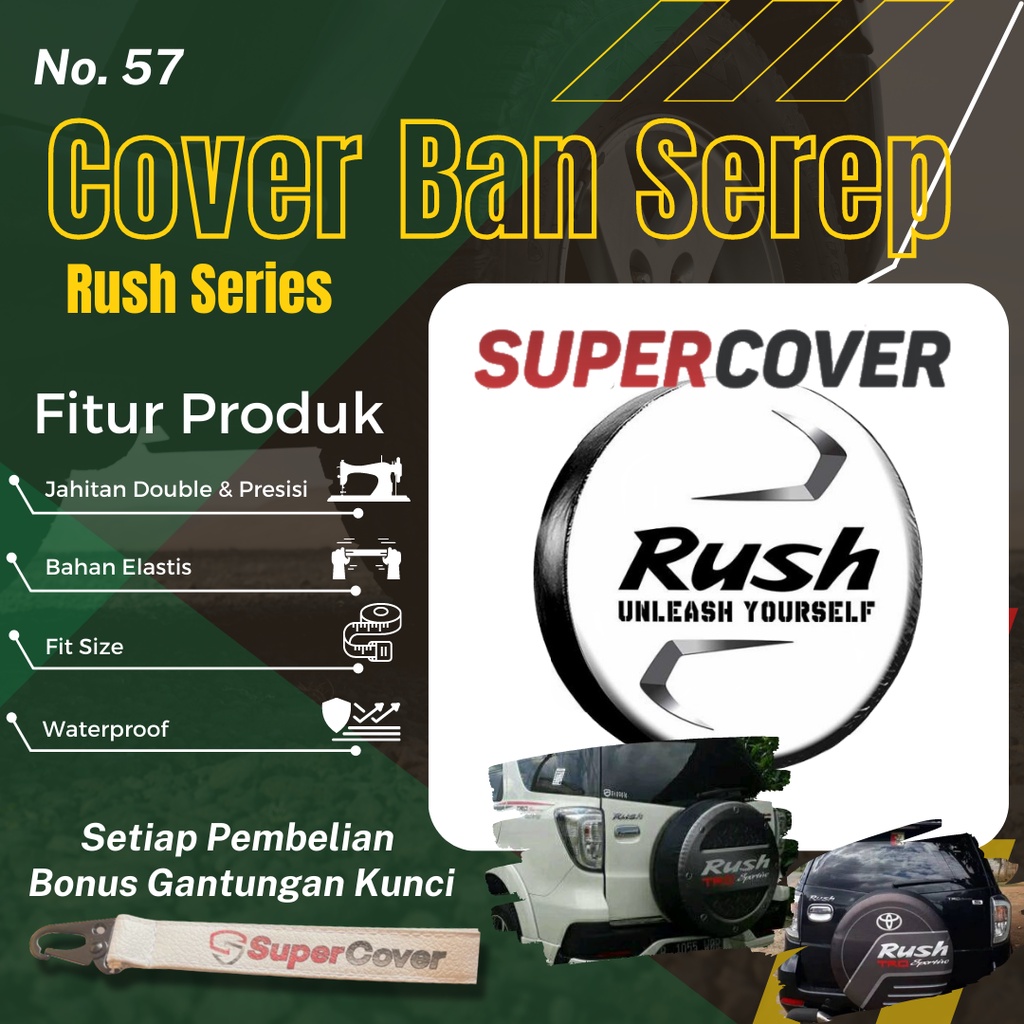 Jual Sarung Ban Serep Toyota Rush Cover Ban Serep Kulit Sintetis Toyota ...