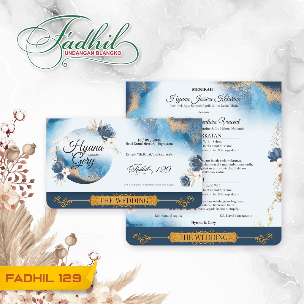 Jual FADHIL 129 Blanko Undangan | Blangko Undangan | Undangan Murah ...