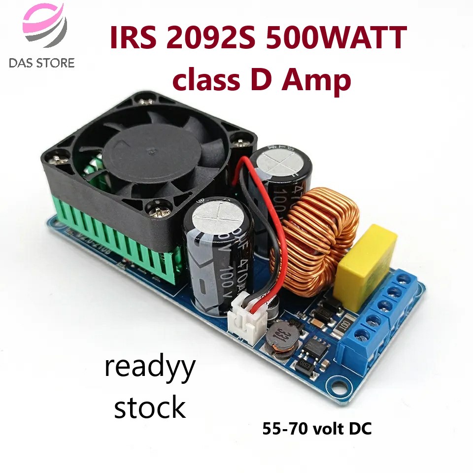 Jual IRS2092S modul Papan Amplifier Hifi Digital High Power 500W Class D Mono Super LM3886 ...