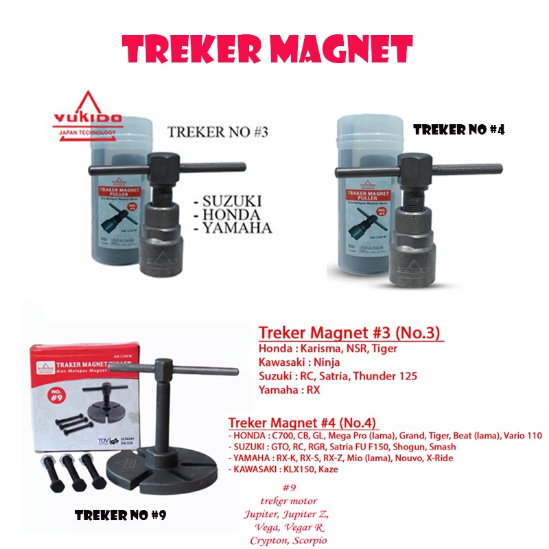 Jual PAKET TREKER MAGNET MAGNET PULLER SET No.3 no.4 no.9 no.11 TRAKER ...