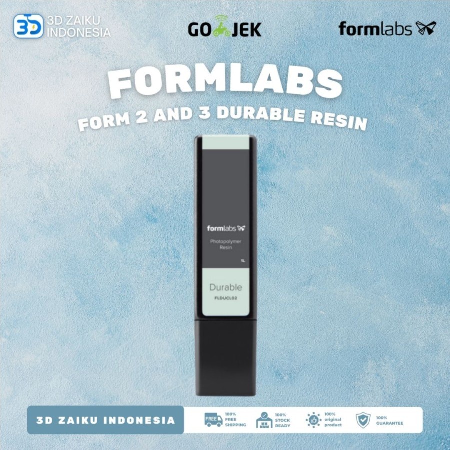 Jual Original Formlabs Form 2 and 3 Durable Resin for 3D Printing ...