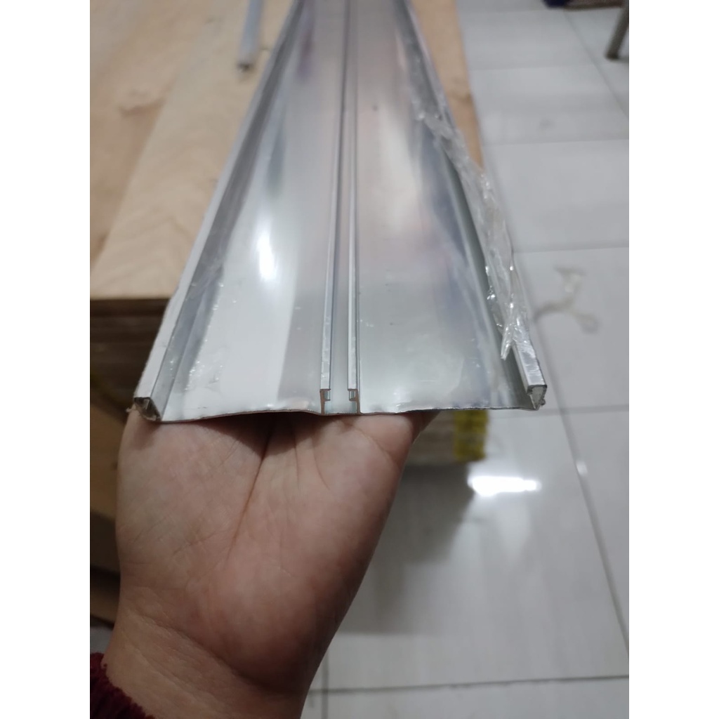 Jual List Frame Edging Aluminium PINTU CABINET EA 100 SATIN CROME ...