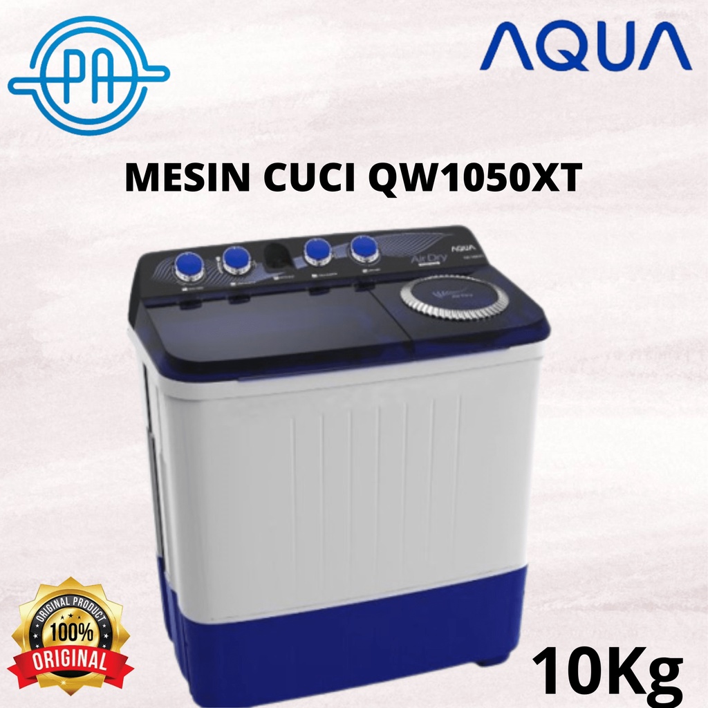 Jual MESIN CUCI 2 TABUNG AQUA QW 1030HT / QW1050XT / QW 1050XT 10KG ...