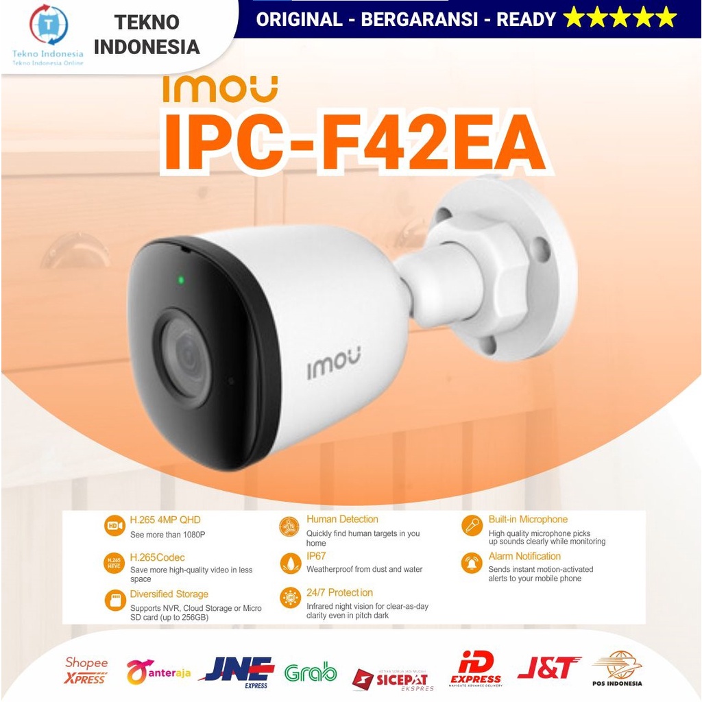 Jual IMOU Bullet PoE IPC F42EA 4MP H265 Outdoor CCTV IP Camera | Shopee Indonesia