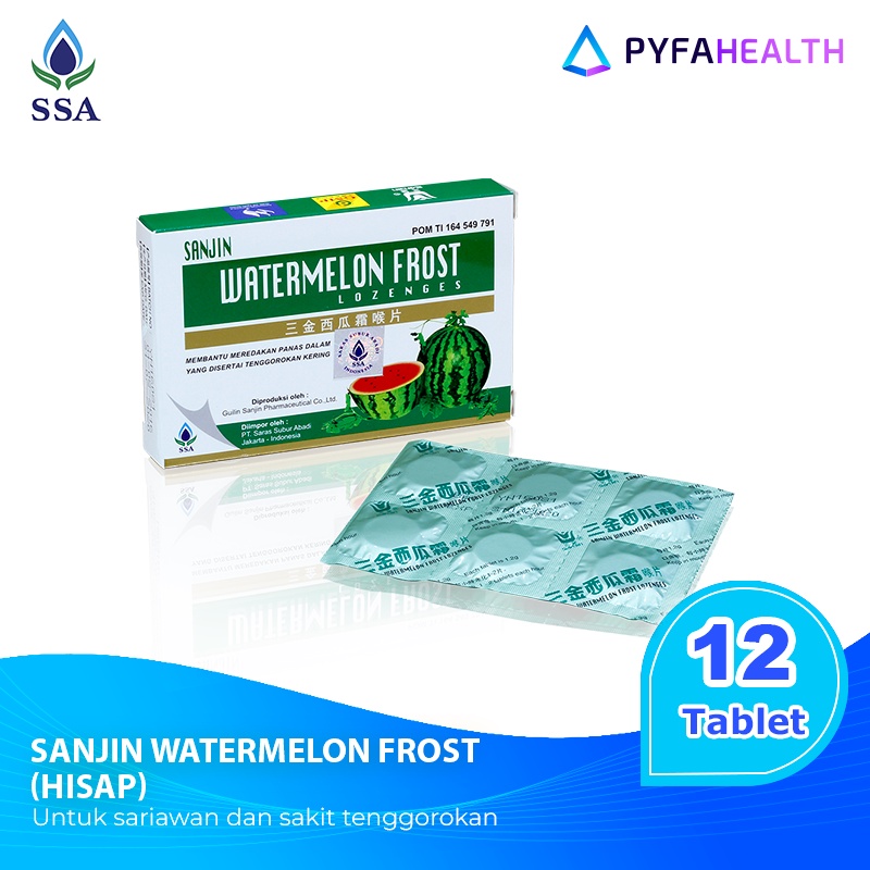 Jual Sanjin Watermelon Frost (Hisap) untuk Sariawan & Sakit Tenggorokan ...