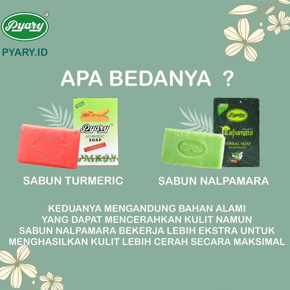 Jual PYARY Turmeric Soap Pyary Nalpamara Sabun arab pyary original turmeric soap BPOM -Sabun ...