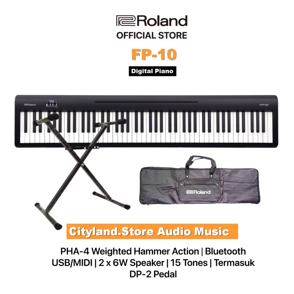 Jual Roland FP-10 Digital Portable Piano/ Keyboard Roland FP 10 ...