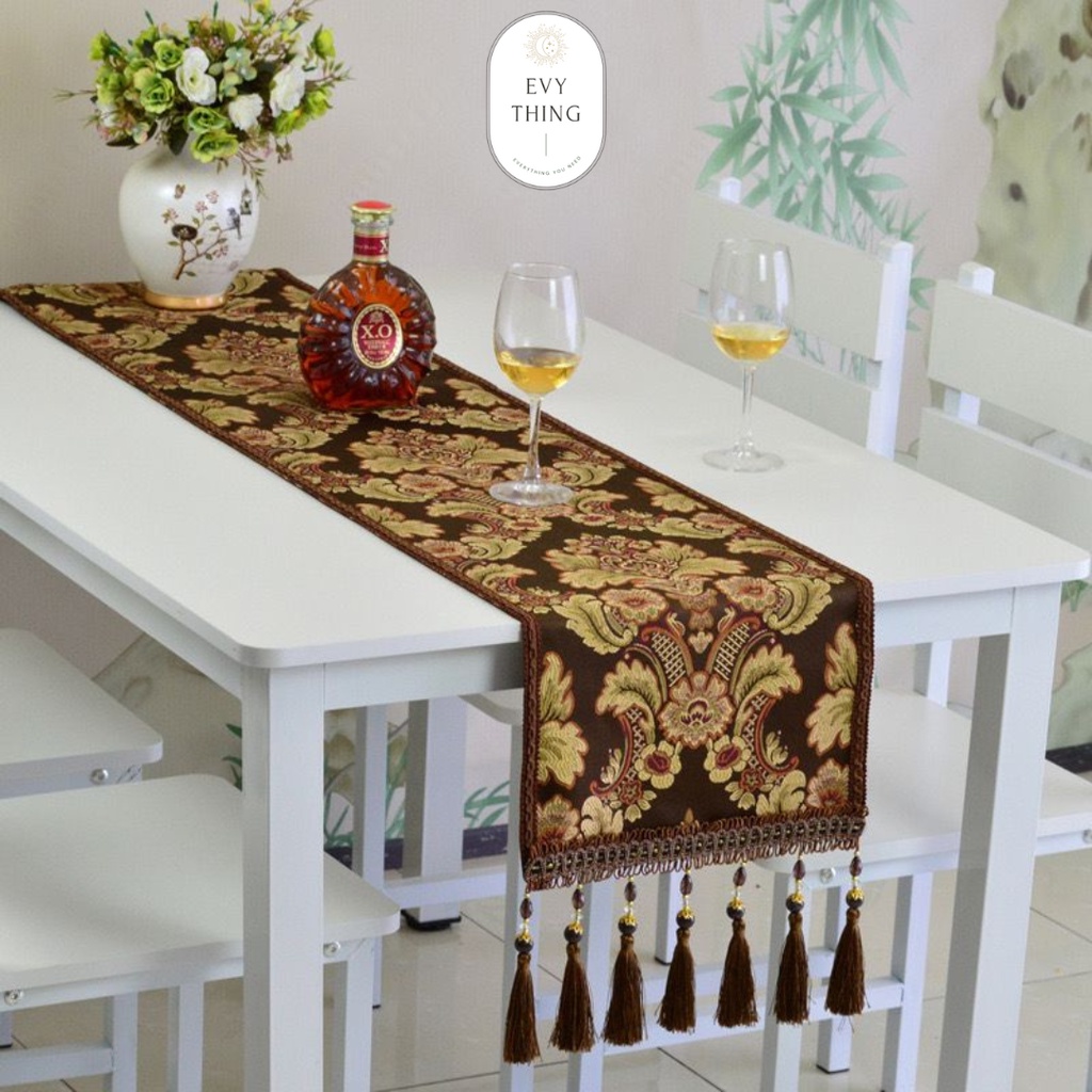 Jual EvyThing Taplak Meja Tamu Panjang Taplak Meja Tengah Table Runner ...