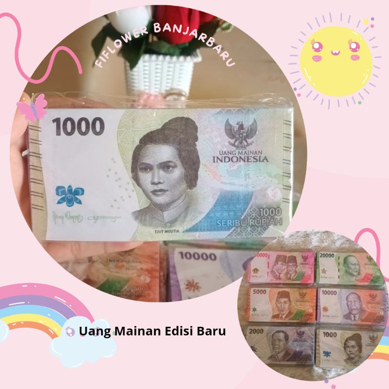 Jual Uang Mainan Edisi Baru 1 Pak isi 10lembar | Shopee Indonesia