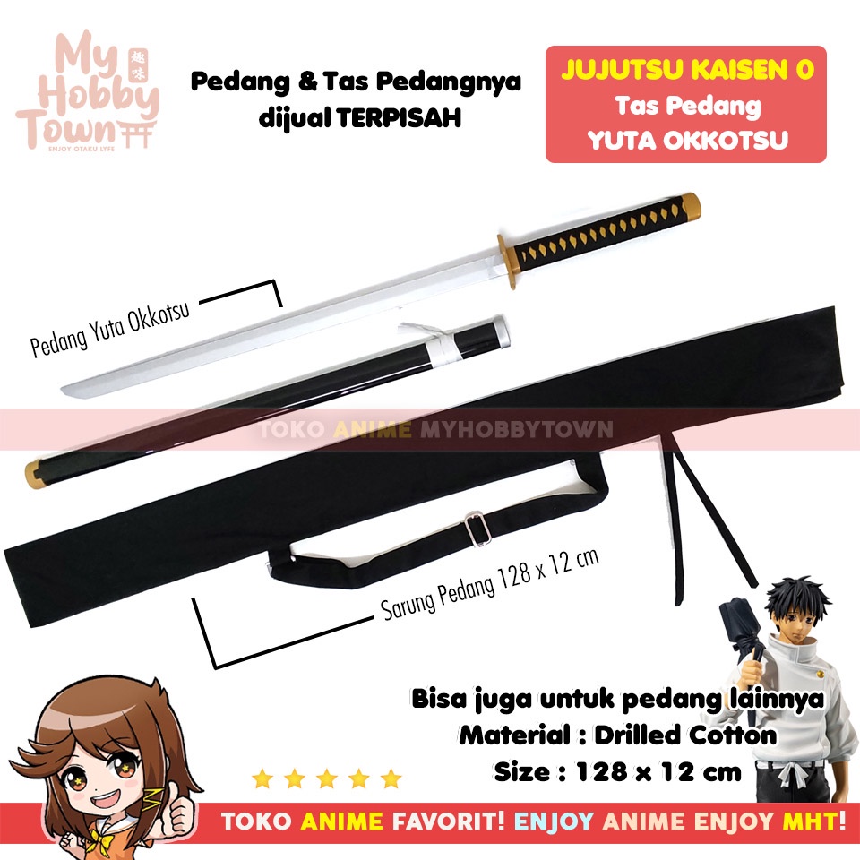 Jual Tas Sarung Pedang Hitam Yuta Okkotsu Jujutsu Kaisen | Shopee Indonesia