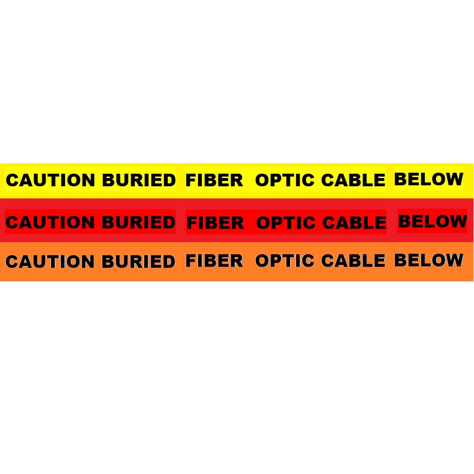 3" Fiber Optic Underground Marking Tape - Detectable