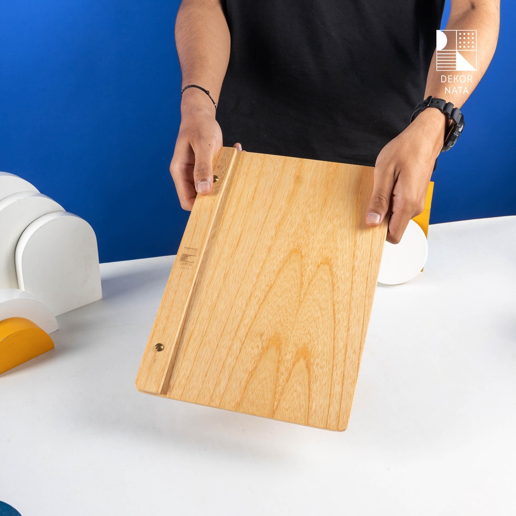 Jual [Gratis Grafir] Buku Menu Kayu Restoran | Wooden Menu Book ...