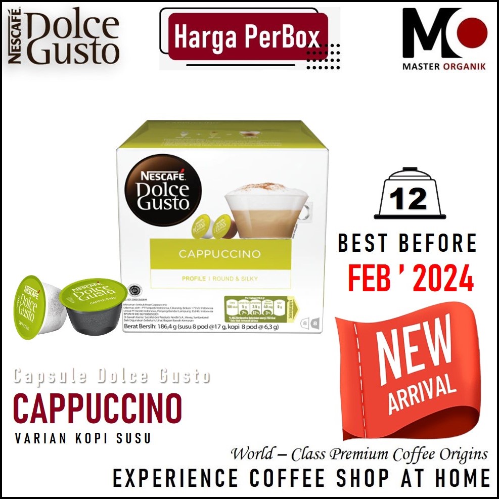 Jual CAPSULE NDG NESCAFE DOLCE GUSTO CAPPUCCINO PER BOX | COFFEE ...